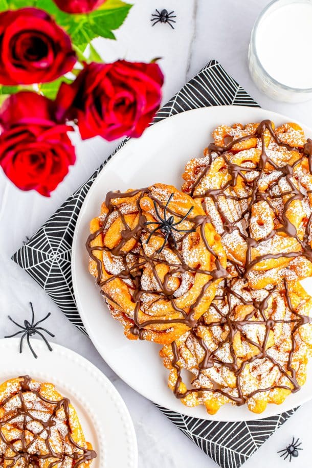 Crispy Spider Webs {Mini Funnel Cakes}