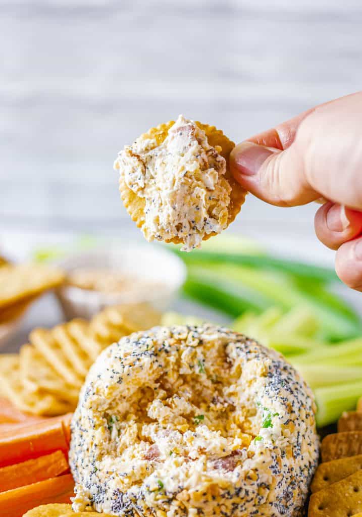 Everything Bagel Cheese Ball Appetizer Recipe