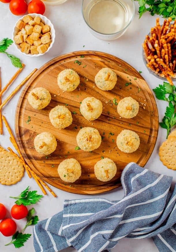 Mini Goat Cheese Balls Appetizer