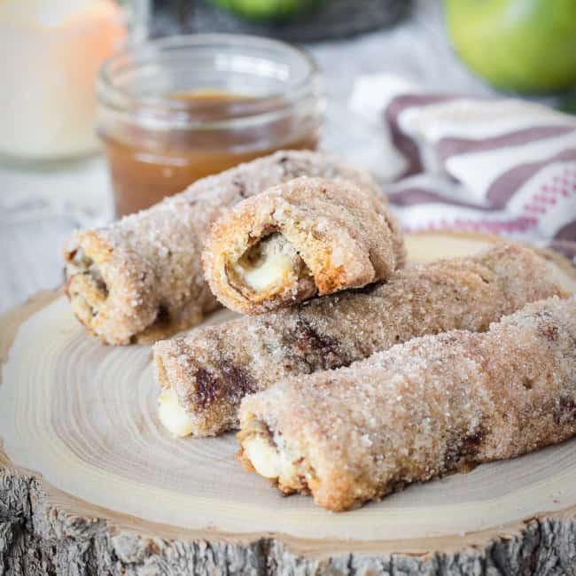 Apple Cinnamon Cream Cheese Roll Ups - This Silly Girl's Kitchen