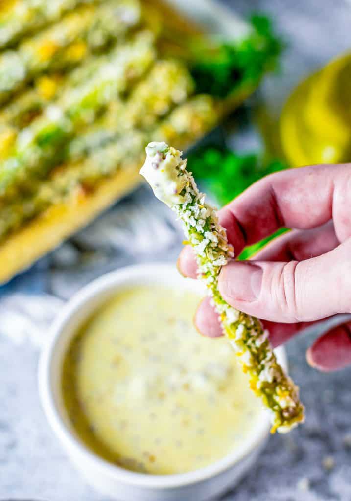 Crispy Baked Parmesan Asparagus Fries Recipe
