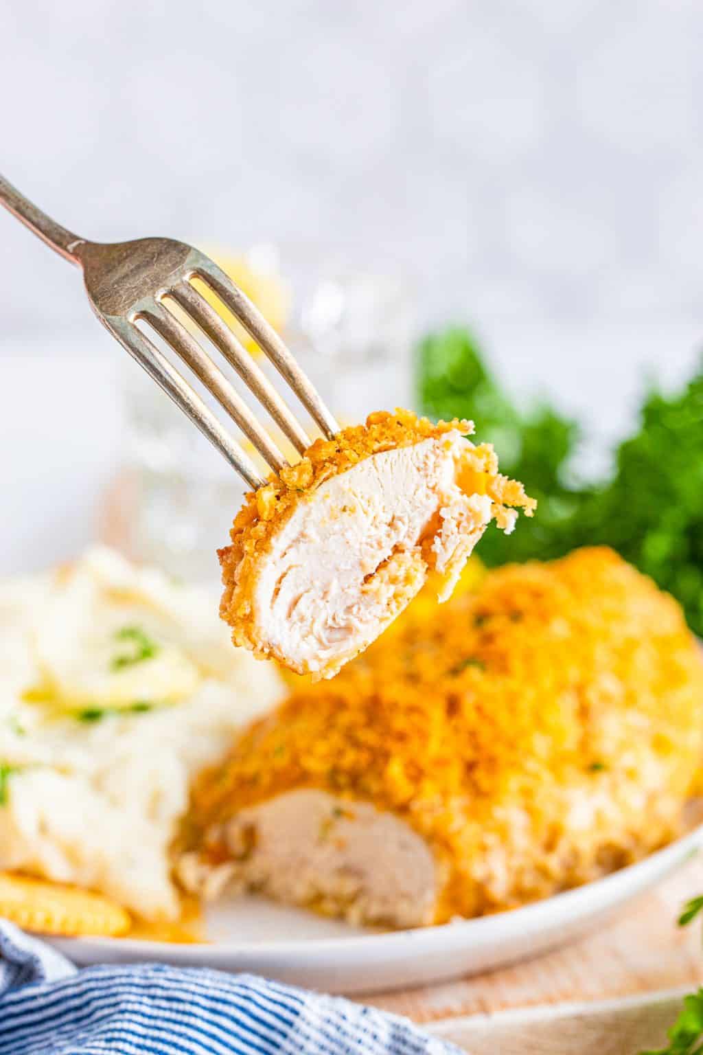 Crispy Baked Ritz Cracker Chicken Recipe