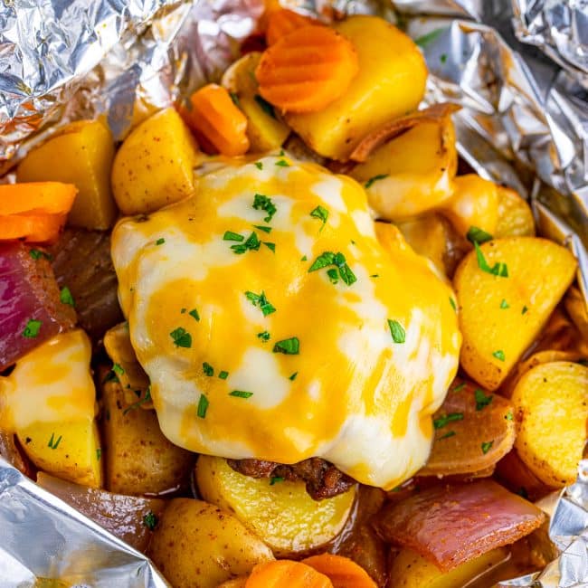 Hamburger Hobo Dinner Foil Packets Recipe