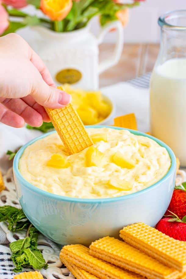 Cream Cheese Pineapple Dip (Only 5 Ingredients)