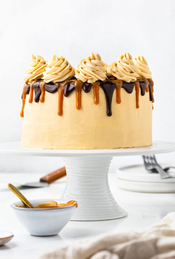 Chocolate Caramel Cake (From Scratch) - This Silly Girl's Kitchen