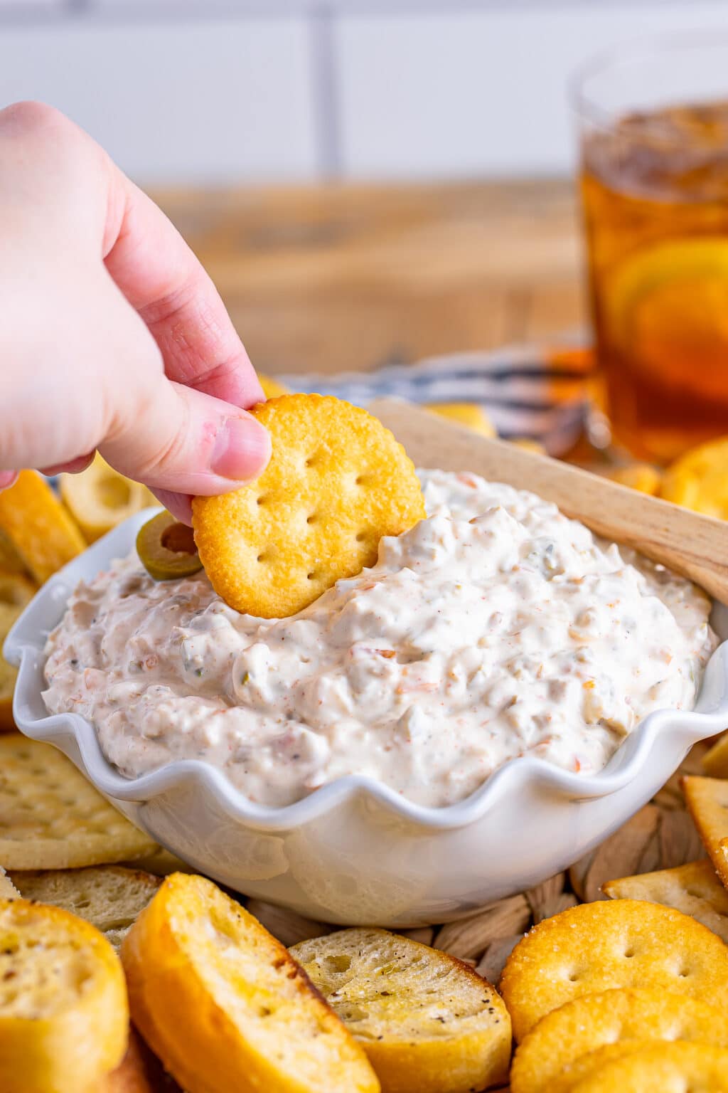 Easy Creamy Olive Dip (The BEST Appetizer)