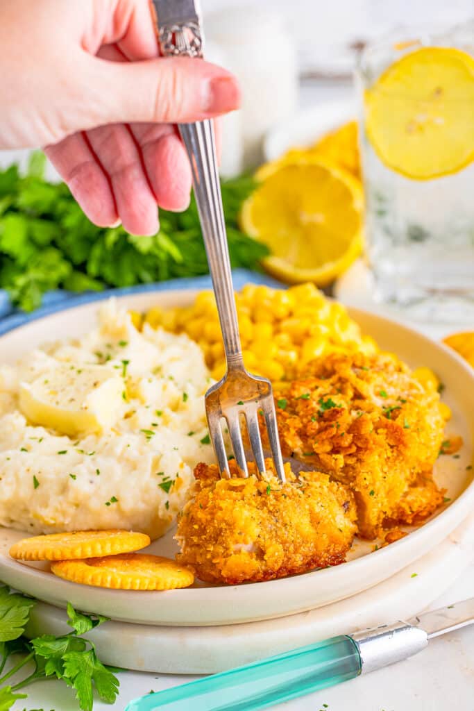 Ritz Cracker Oven Baked Pork Chops Recipe