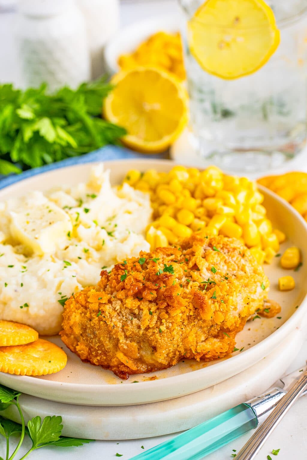 Ritz Cracker Oven Baked Pork Chops Recipe