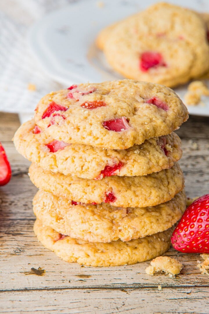Fresh Strawberry Cookies Recipe From Scratch - This Silly Girl's Kitchen