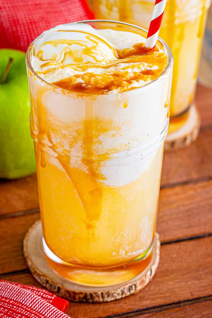 Caramel Apple Cider Ice Cream Float Recipe