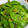 Quick Snow Peas Recipe with Garlic and Ginger